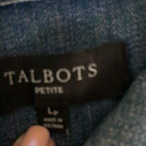 Talbots | Jackets & Coats | Talbots Denim Jacket With Copper Button ...